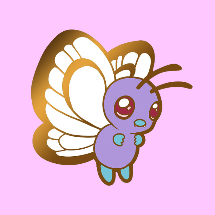 Fluff 'n Tuff - Cute Butterfree enamel pin – Fluffntuff