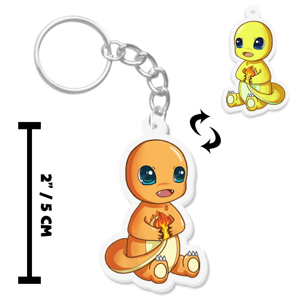 Fluff 'n Tuff - Cute Charmander keychain (Pokemon) – Fluffntuff