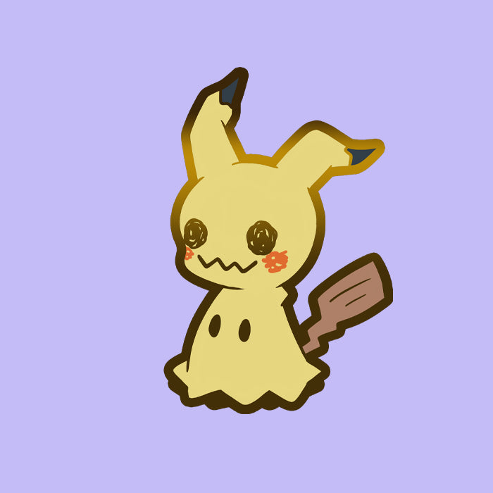 Fluff 'n Tuff - Cute Mimikyu enamel pin – Fluffntuff